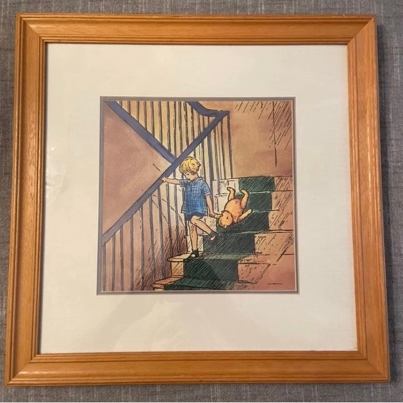 Wall Decor | Disney Classic Winnie The Pooh Framed Pictured Christopher ...